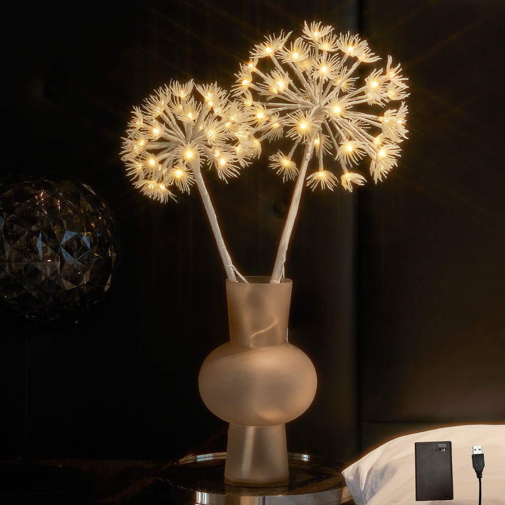 Hairui Lighted Dandelion Branches 27IN for Home Decor – HAIRUI