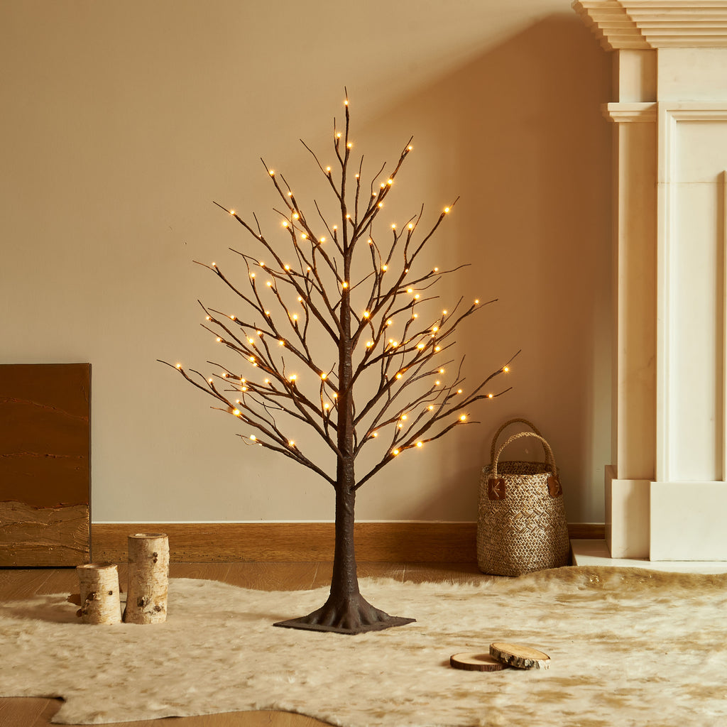 Lighted Twig Tree Brown 3FT Wholesale Custom – HAIRUI