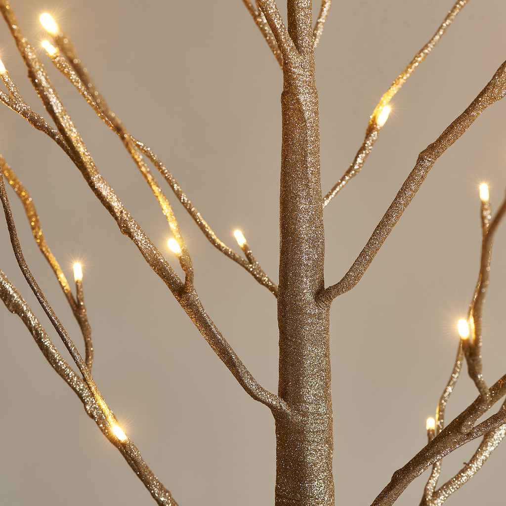 Pre Lit Tree with Champagne Glittered 4FT Wholesale Custom – HAIRUI